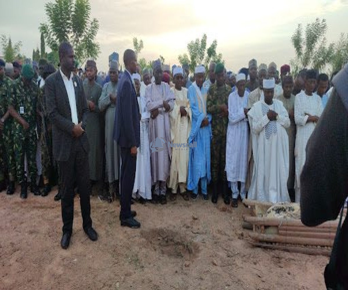 Retired Army General Rabe Abubakar Buried as Tinubu Confirms Wife Still ...